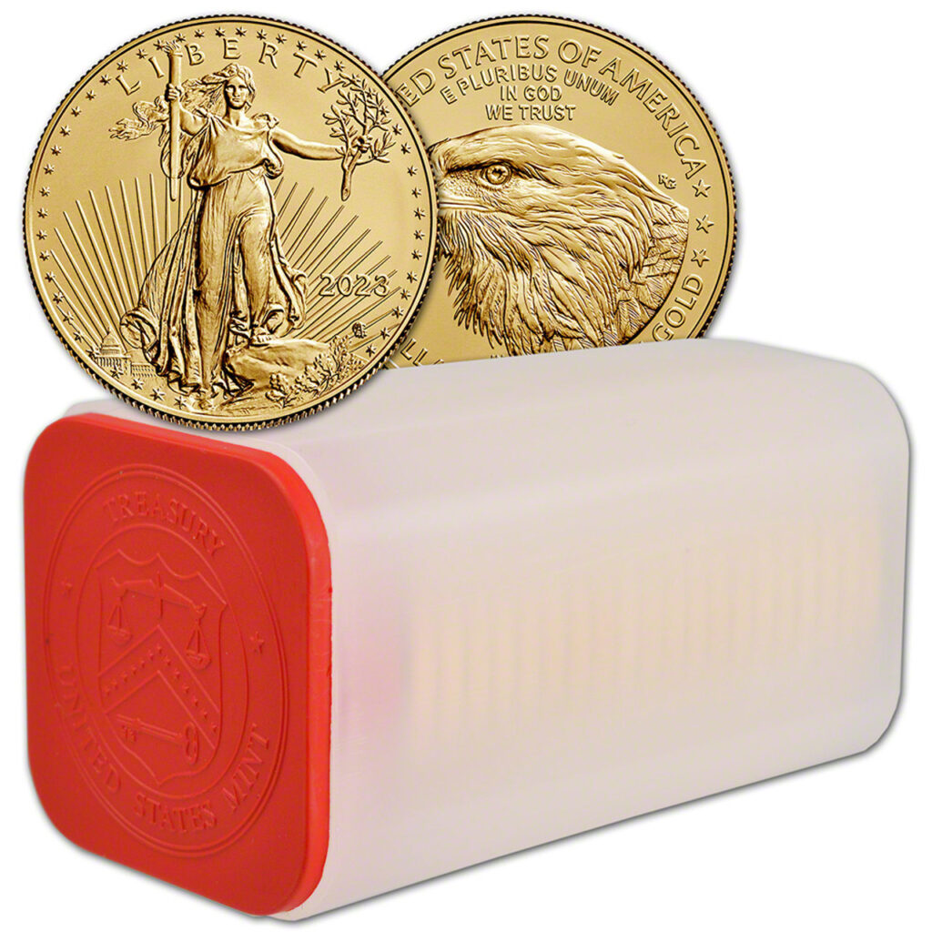 1 oz. American Eagle Gold Tube 20 Coins - Premier Gold